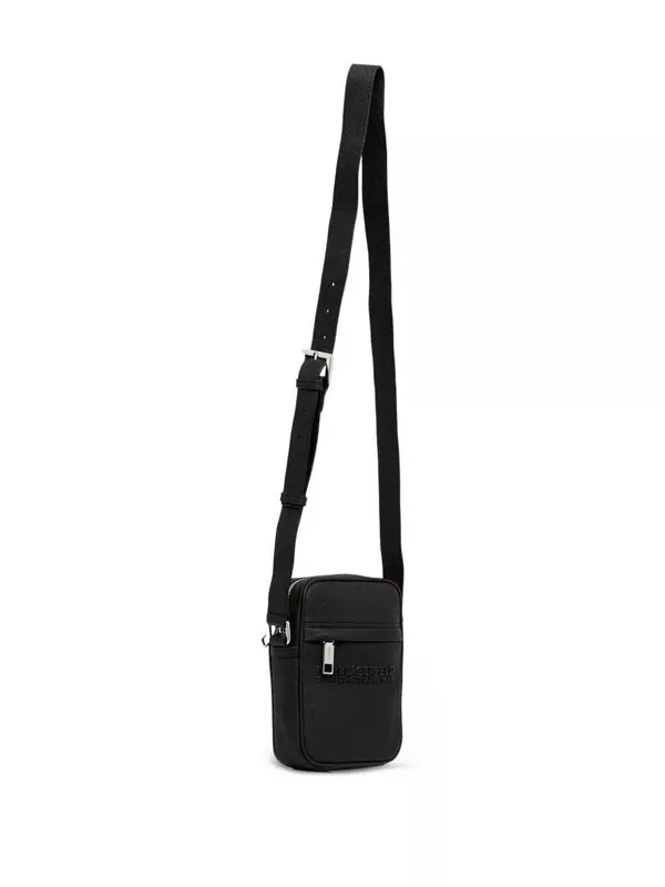 Karl Lagerfeld Embossed-logo Zip Messenger Bag