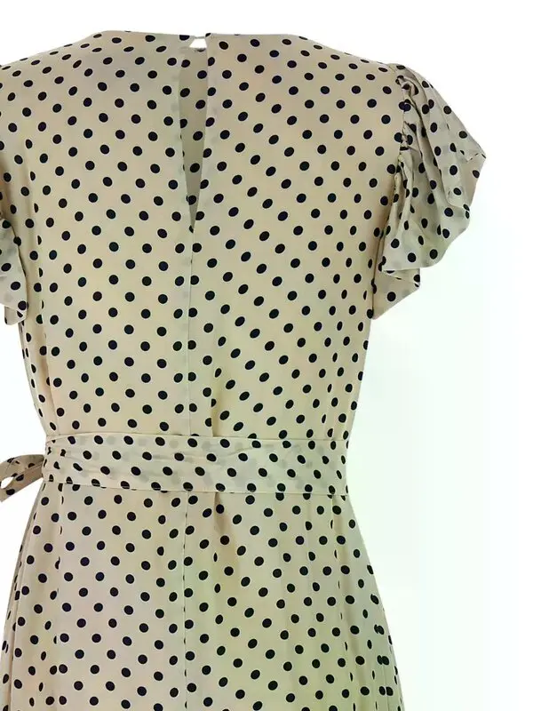 KAOS Polka-dot Mini Balloon Dress - Neutrals