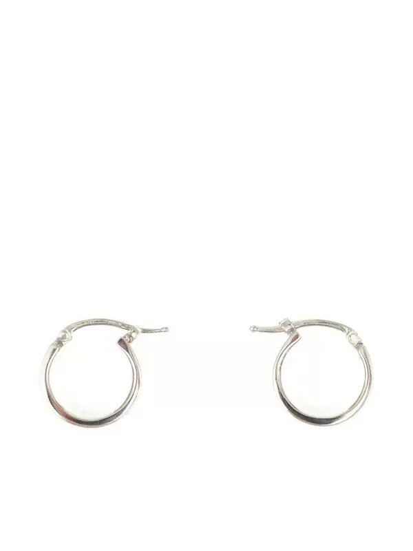 MAISON MARGIELA Numeric Hoop Earrings - Silver