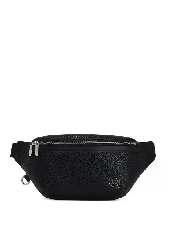Karl Lagerfeld Logo-patch Belt Bag - Black