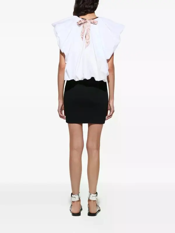 Emilio Pucci Label-embellished Ribbed Mini Skirt - Black