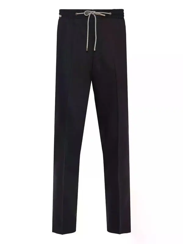 Corneliani Drawstring-waist Trousers - Blue