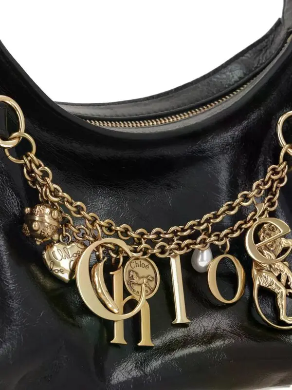 Chloé Charms Embellished Leather Shoulder Bag