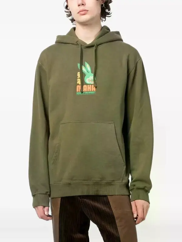 MAHARISHI Rabbit-print Cotton Hoodie