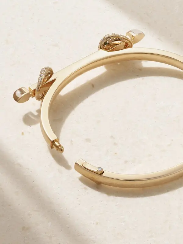 ANANYA Chakra 18-karat Gold Multi-stone Bracelet