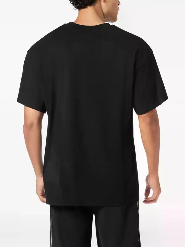 PLEIN SPORT Metallic-logo Cotton T-shirt