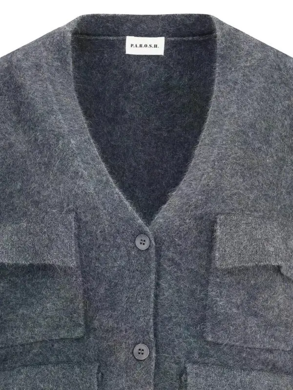 P.a.r.o.s.h Button-up Gilet - Grey