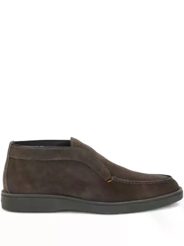 Santoni Suede Ankle Desert Boots - Brown