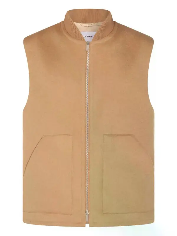 LARDINI Zip-front Patch-pocket Waistcoat