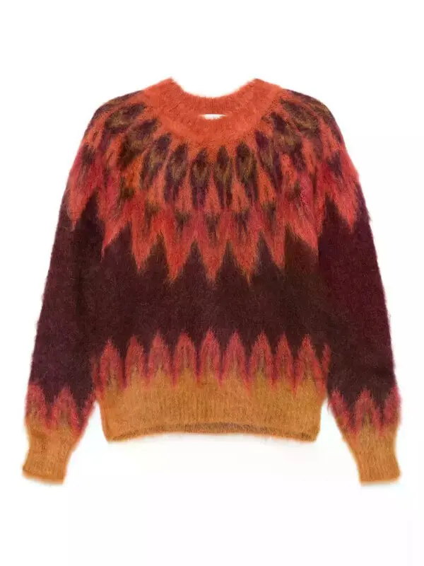 MARANT ETOILE Patterned Sweater - Red