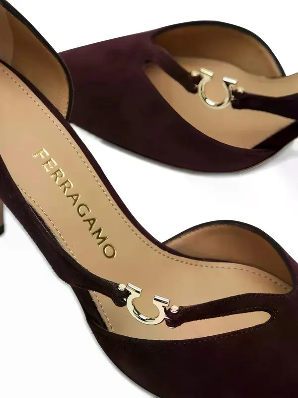FERRAGAMO 70mm Gancini-detail Pumps - Red