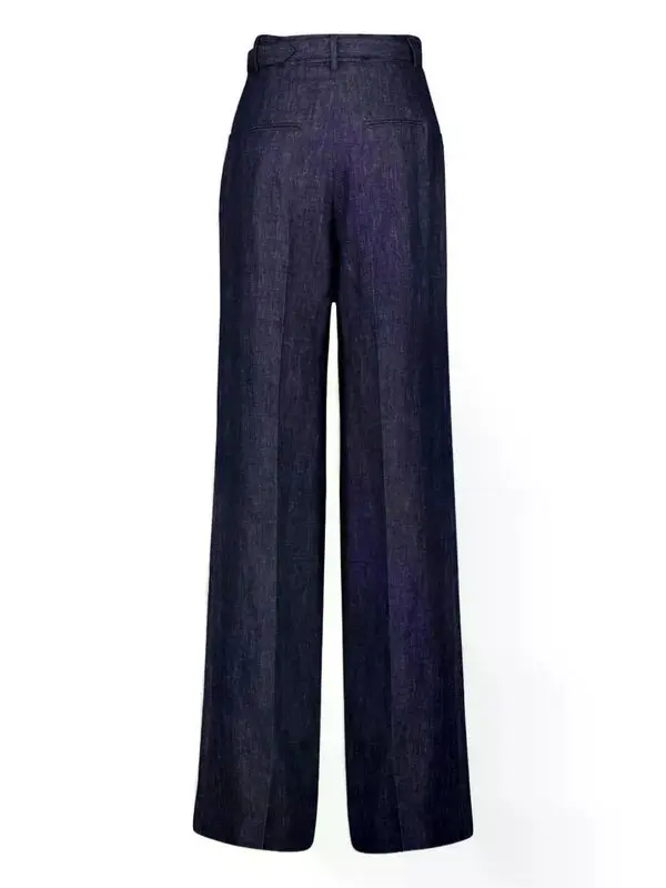 Gabriela Hearst Belted Wide-leg Denim Pants