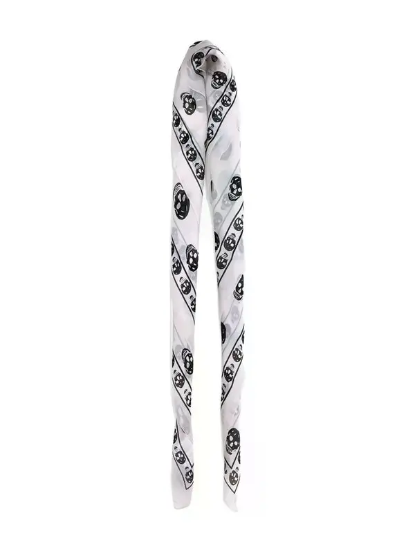 Alexander McQueen Skull-print Silk Scarf