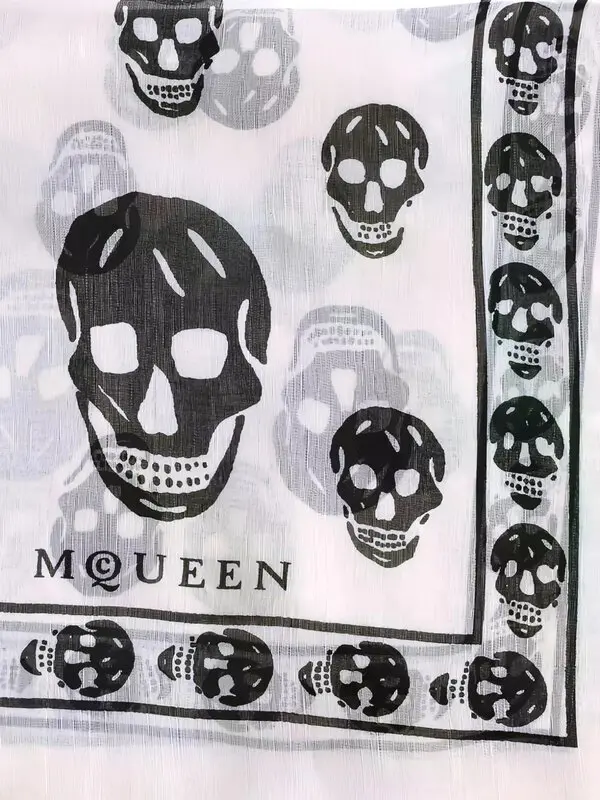Alexander McQueen Skull-print Silk Scarf