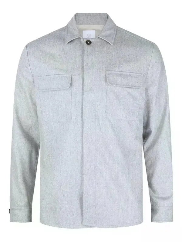Eleventy Patch-pocket Shirt Jacket - Grey