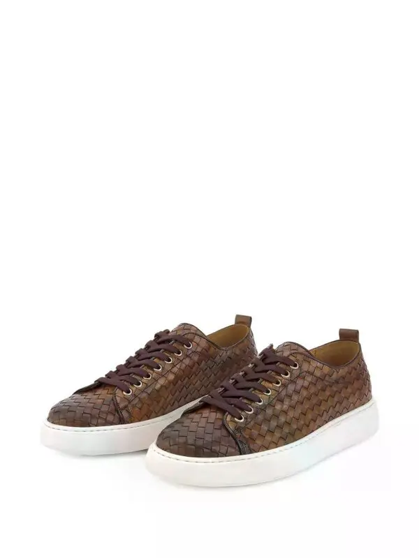 CALCE Woven Leather Low-top Trainers