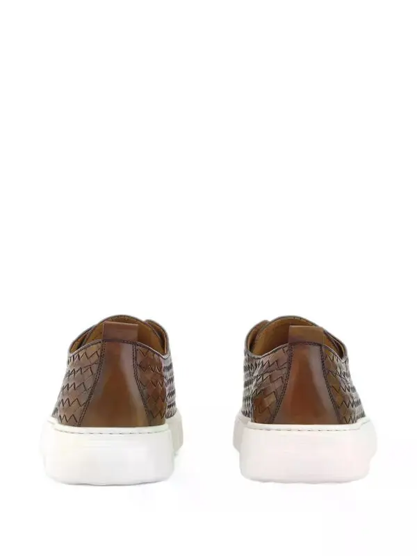 CALCE Woven Leather Low-top Trainers