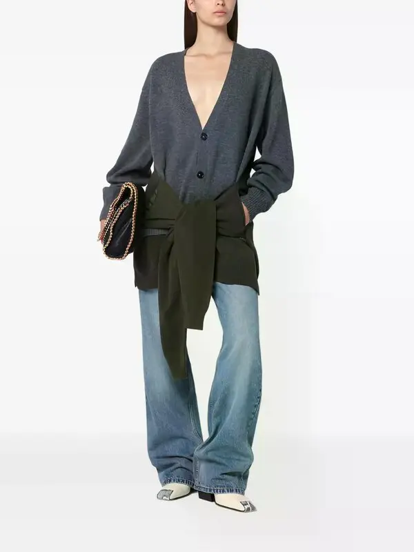 Stella McCartney Buttoned Two-tone Cardigan