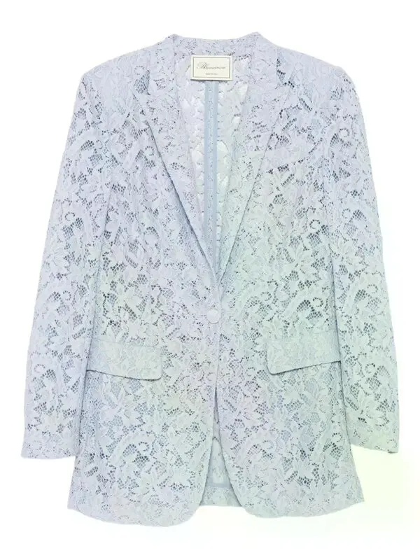 Blumarine Lace Single-breasted Blazer