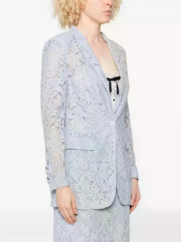 Blumarine Lace Single-breasted Blazer