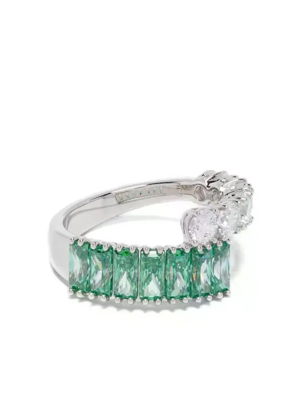 SWAROVSKI Matrix Mixed-cut Crystal Ring - Green