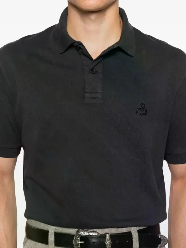 MARANT Logo-embroidered Polo Shirt