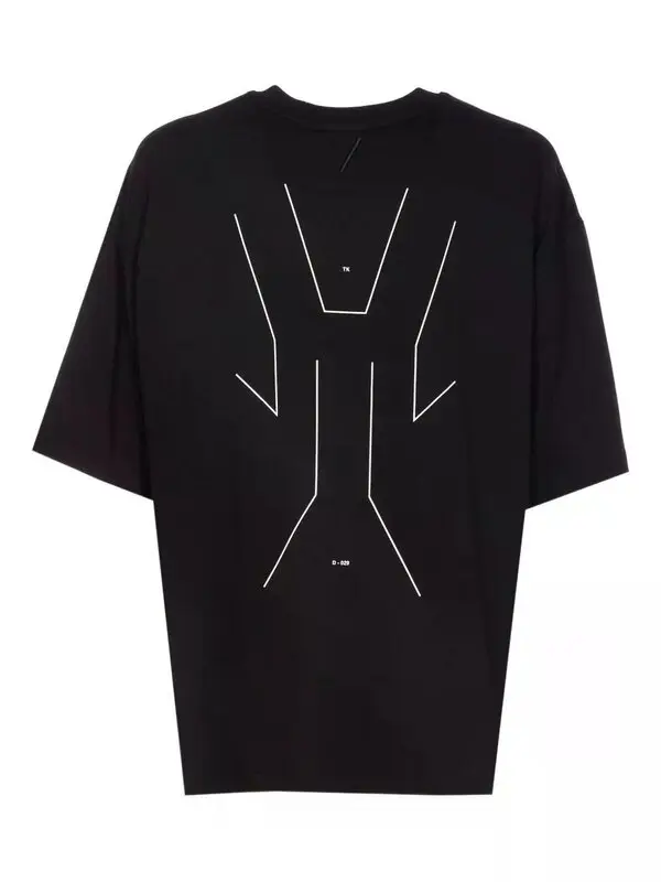 THOM KROM Back-print Crew-neck T-shirt - Black