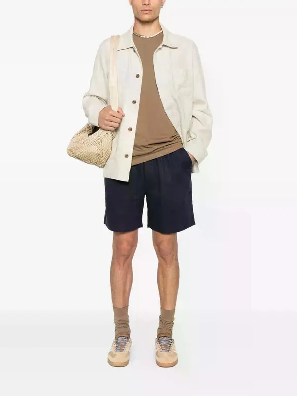 LES DEUX Linen Drawstring Shorts