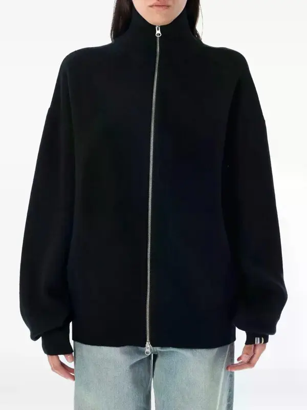 Extreme Cashmere Xtra Out Zip-front Cardigan - Black