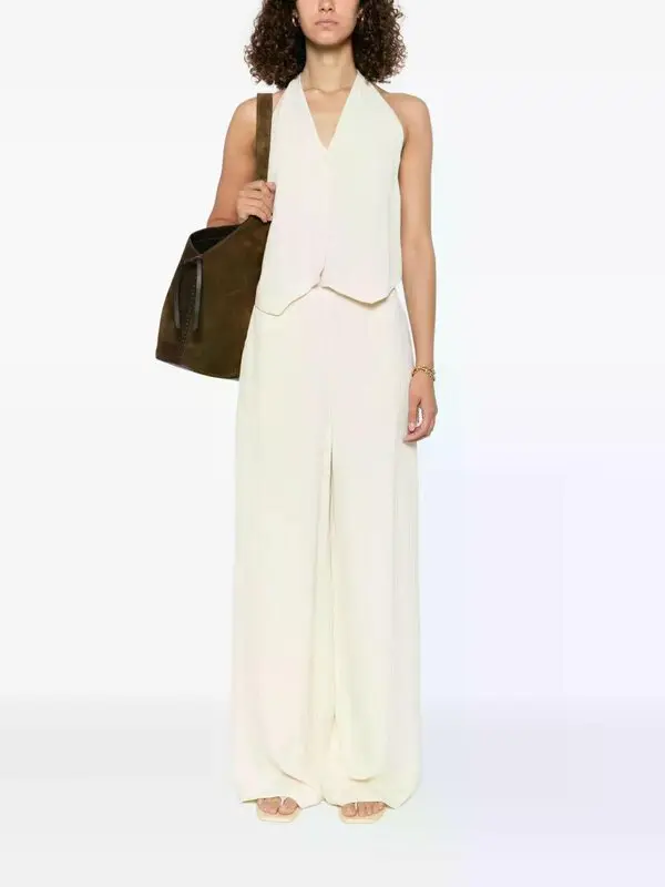 JOSEPH Halter-neck Button Top