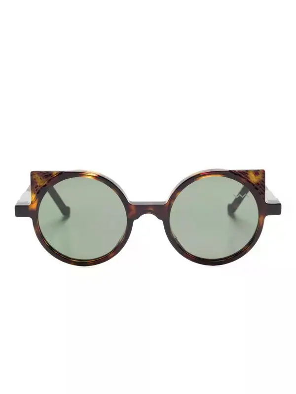 VAVA EYEWEAR Xl0012 Tortoiseshell Round-frame Sunglasses - Brown