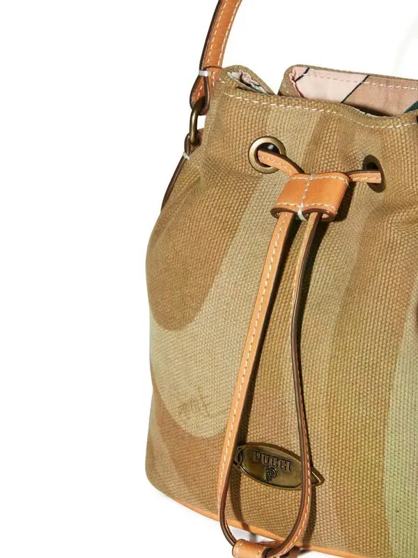 Emilio Pucci Drawstring Bucket Bag - Brown