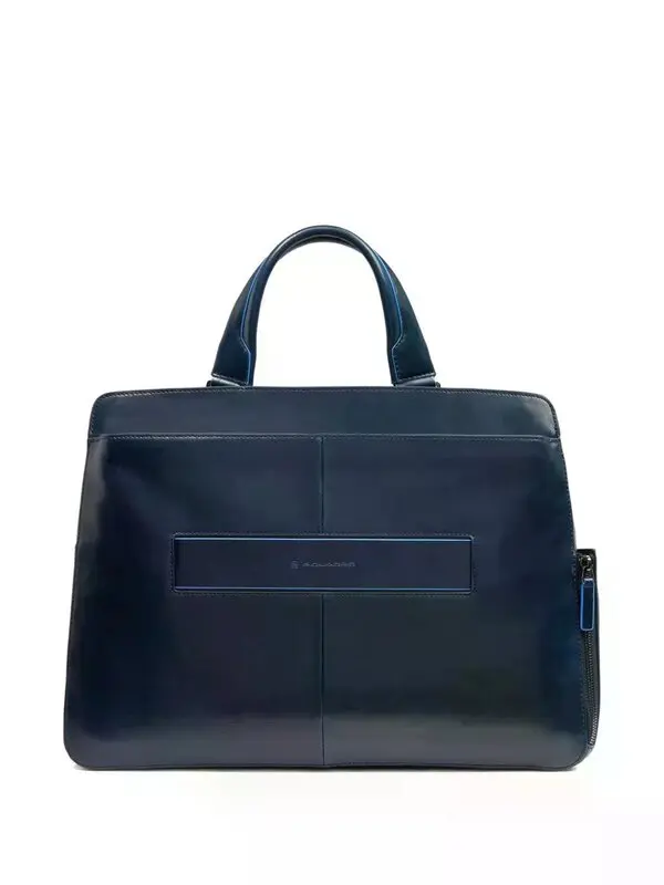 PIQUADRO Leather Top-handle Laptop Bag