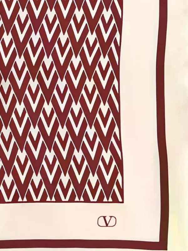 Valentino Garavani Geometric-pattern Silk Scarf