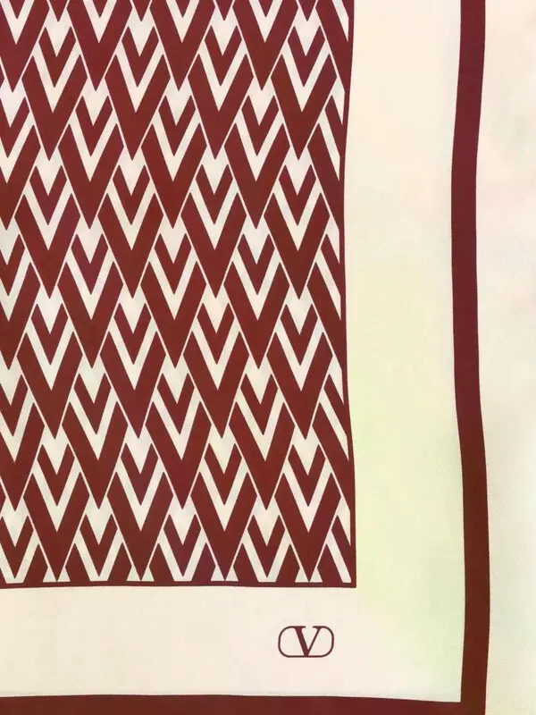 Valentino Garavani Geometric-pattern Silk Scarf