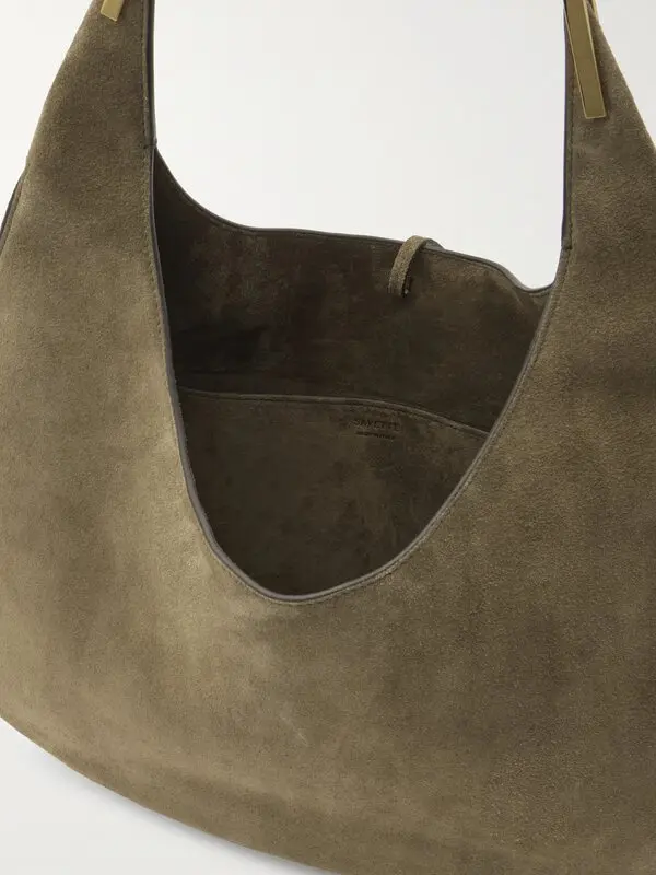 Savette Florence Suede Tote - Brown