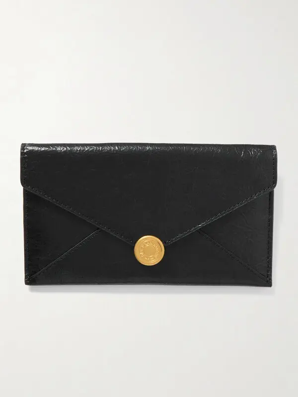 Dries Van Noten Medium Textured-leather Clutch