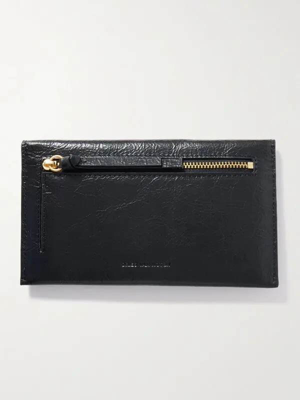 Dries Van Noten Medium Textured-leather Clutch