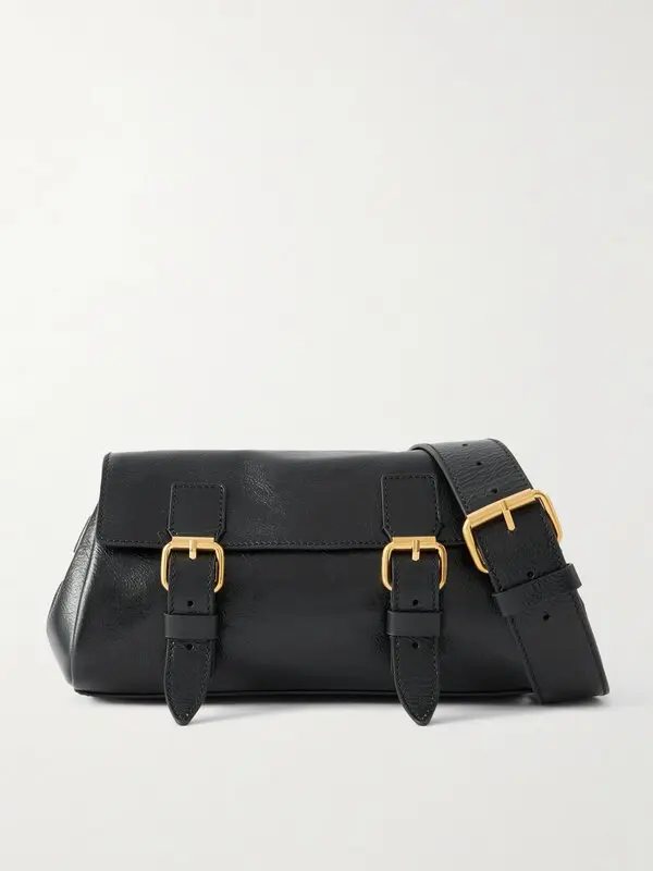 Dries Van Noten Leather Camera Shoulder Bag