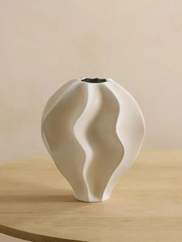 L'Objet Douro Porcelain Vase - Neutrals