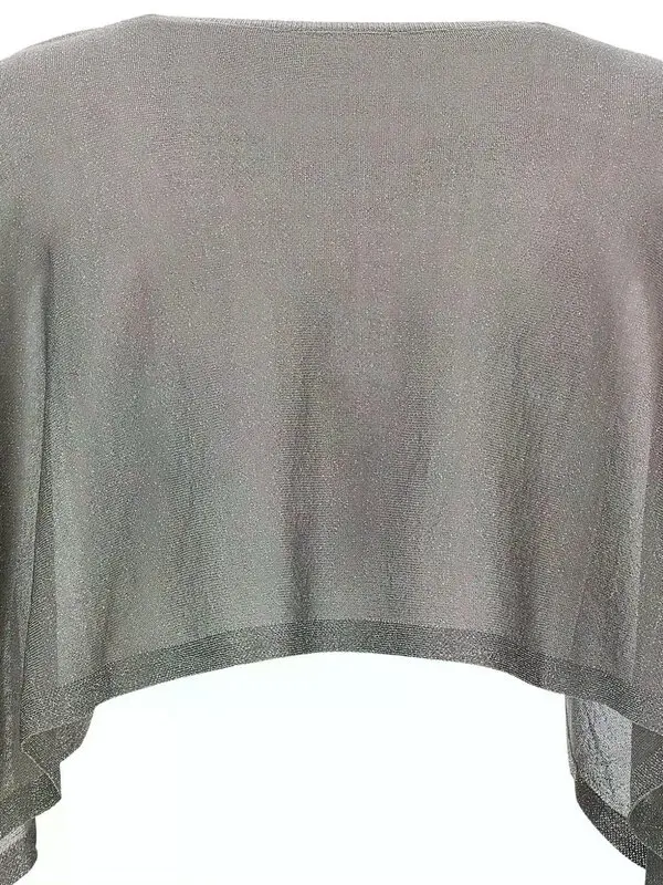 KANGRA Lurex-detailed Cropped Top