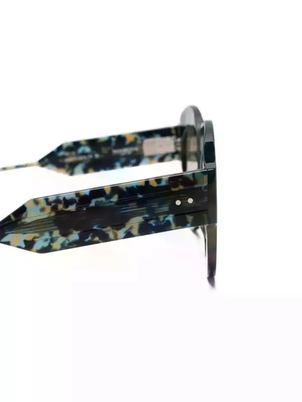 Thom Browne Tortoiseshell Round Sunglasses - Blue