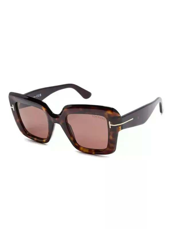 TOM FORD Esme Tortoiseshell Sunglasses - Brown