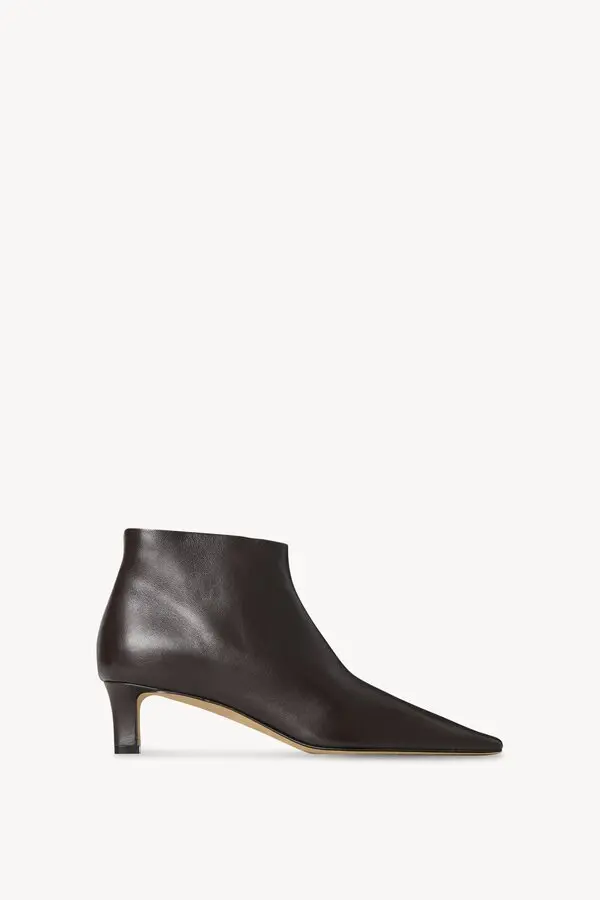 THE ROW Carla Boot 45 - Lacquer Brown