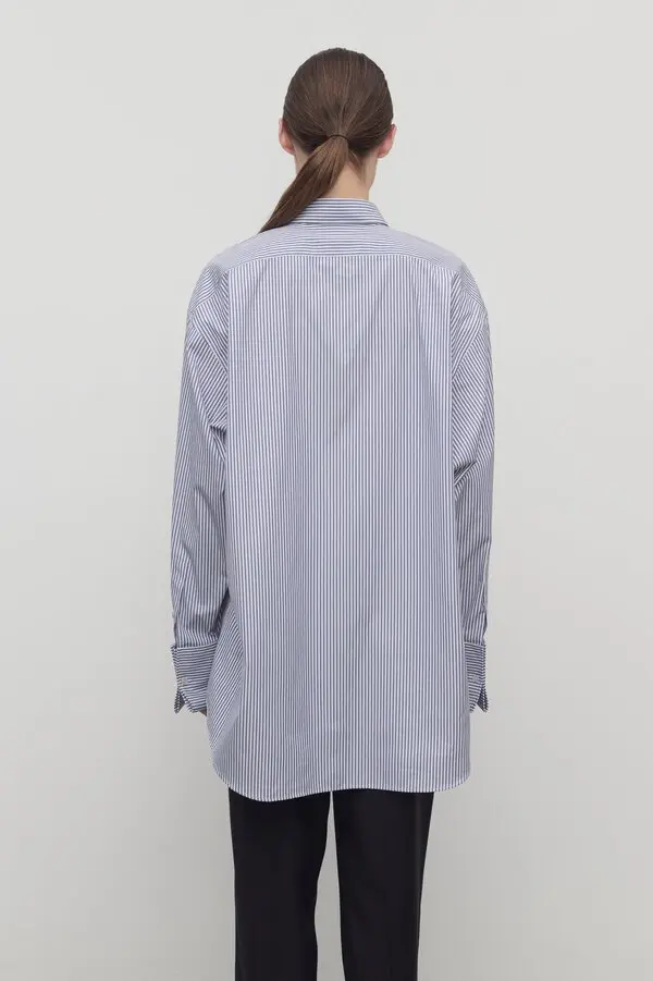 THE ROW Ment Shirt - White / Blue