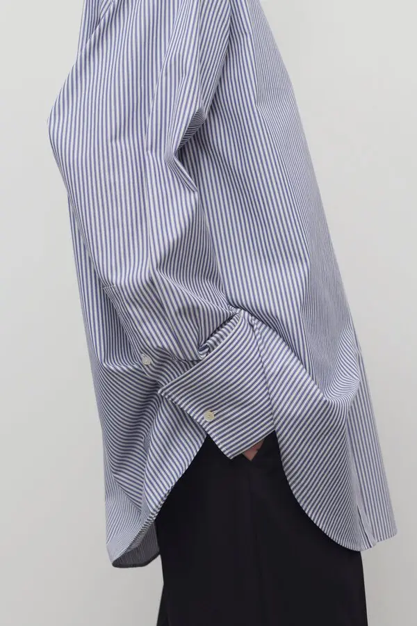 THE ROW Ment Shirt - White / Blue