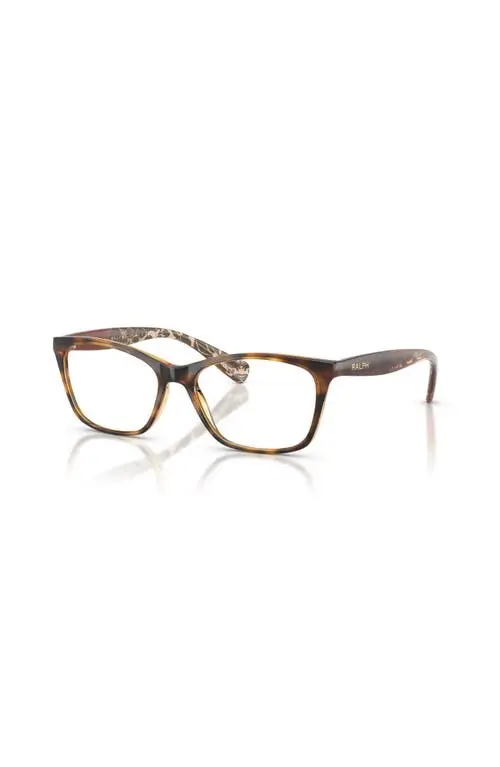 Ralph Lauren 52mm Cat Eye Optical Glasses - Dark Havana