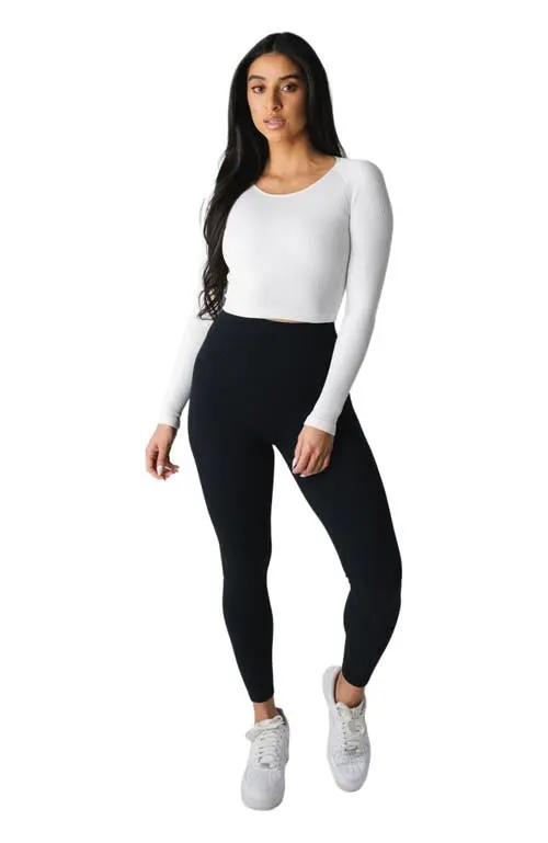 VITALITY Synergy Open Back Long Sleeve Top - Snow