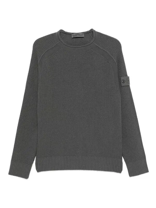 Stone Island Raglan-sleeve Wool Sweatshirt