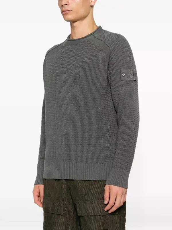 Stone Island Raglan-sleeve Wool Sweatshirt